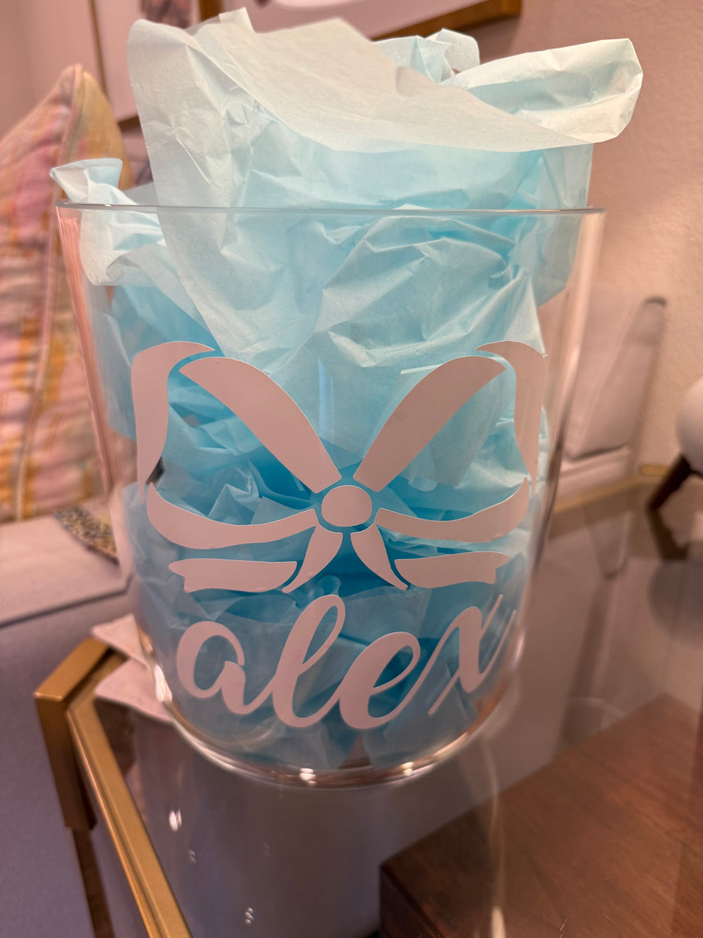 Acrylic Waste Basket – Whatsoever Things