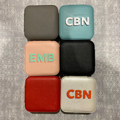 Jewelry Box - six colors (two-color monogram) – Whatsoever Things